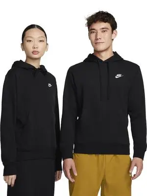 Nike Nike Embroidered Logo Hooded Pullover Black