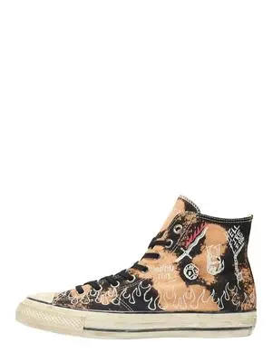 CONVERSE X Stranger Things Chuck Taylor All Star Aged 87 Hc Hi - Bleached Black
