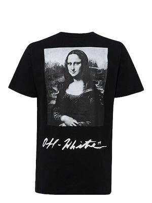 Off-White Ss19 Mona Lisa Print Short Sleeve - Black