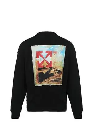 Off-White Logo Arrow Pattern Pullover - Black/multicolor