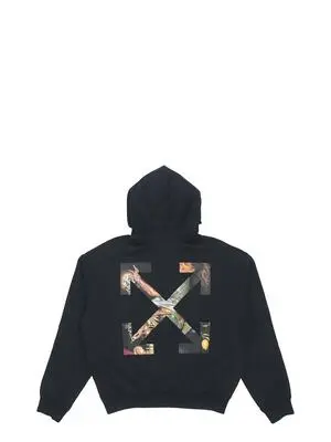Off-White Fw20 Painting Arrow Hooded Sweater - Black