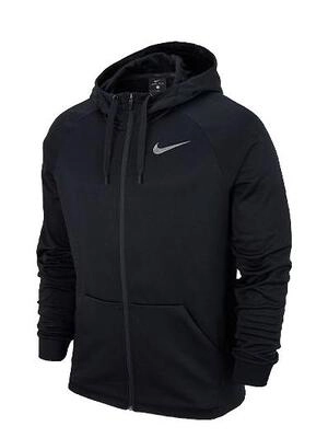 Nike Therma Zipper Cardigan Hooded Jacket - Black