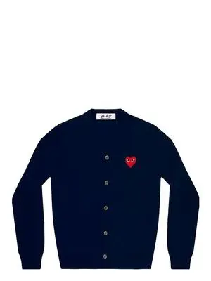 Play Comme Des Garcon COMME Des GARCONS PLAY Cardigan With Emblem Navy