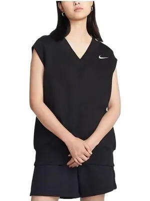 Nike Phoenix Fleece Oversized Vest - Black