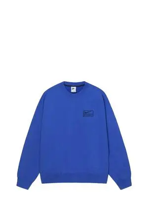 Nike X Stussy Acid Wash Crew Fleece - Blue