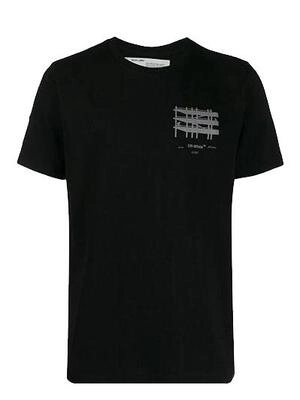 Off-White Industrial Short Sleeve Logo Normal Fit - Black