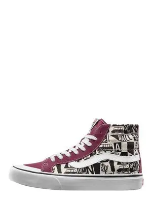 VANS X Yusuke Hanai Sk8-hi High Top Sneakers - Red/white