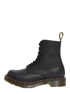 Dr. Martens 1460 Pascal Virginia Leather Combat Boots - Black