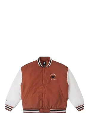 CONVERSE Converse Padded Baseball Jacket White/brown