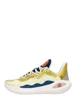 Under Armour Curry 11 'championship Mindset' Sneakers - Lemon Ice/metallic Gold/red