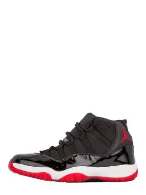 JORDAN Air Jordan 11 Retro 'Bred' 2001 High Top Sneakers Black