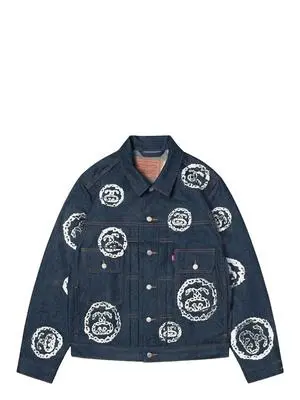 StÜssy X Denim Tears Type 2 Raw Denim Jacket - Blue