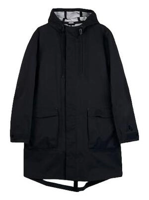 Nike Athleisure Hooded Mid-length Windbreaker - Black