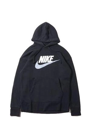 Nike Chest Logo Pullover Hoodie - Black