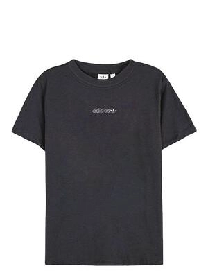 Adidas Originals Embroidered Logo Short Sleeve Gray - Grey