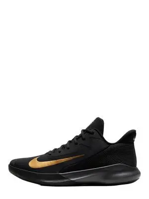 Nike Precision 4 Metallic Gold Basketball Sneakers - Black