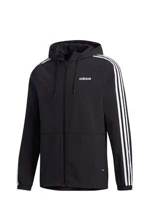 Adidas Neo Essential 3-stripes Windbreaker - Black