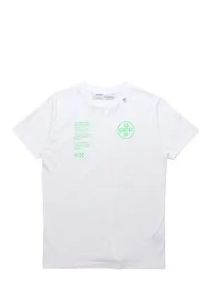 Off-White Fluorescence Alphabet Printing Short Sleeve - White