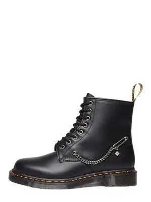 Dr. Martens 1460 Swarovski Leather Lace Up Boots - Black