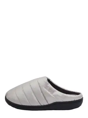 SUBU Originals F-line Quilted Slip-on Slippers - Silver
