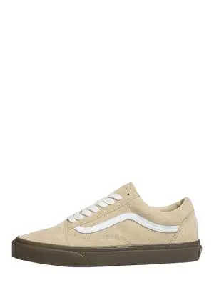 VANS Hairy Suede Old Skool Sneakers - Cream/brown