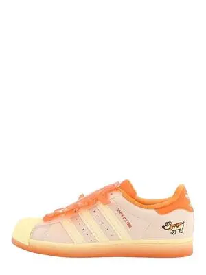 Adidas Melting Sadness X Superstar 'hotdog' Low Top Sneakers - White/orange
