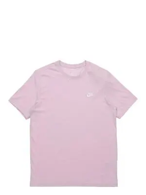 Nike Nike Sportswear Club Embroidered Small Round Neck Short Sleeve Purple Lavender Lavender