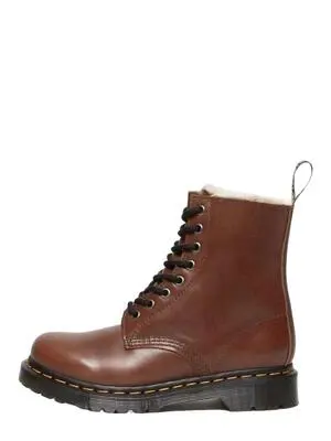 Dr. Martens Dr. Martens 1460 Serena Faux Fur Lined Leather Lace Up Boots Tan