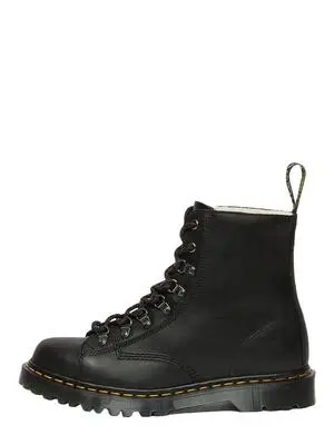 Dr. Martens Barton Made In England Oil Leather Boots - Black