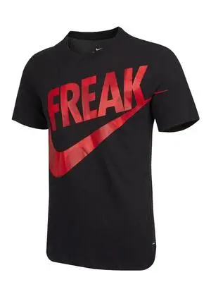 Nike Freak' Graphic Print T-shirt - Black