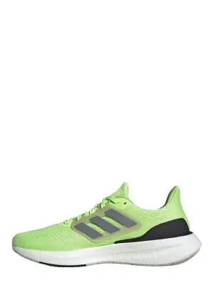 Adidas Pureboost 23 Athletic Sneakers - Green Spark/iron Metallic/putty Grey