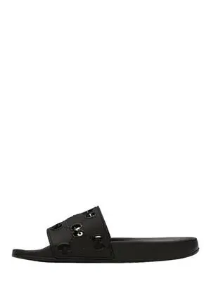 Gucci Rubber Gg Slide Sandals - Black