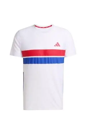 Adidas Adizero Retro Running T-Shirt White/blue/red