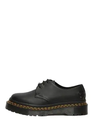Dr. Martens 1461 Lace Up Platform Shoes - Black