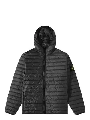Stone Island Lightweight Hooded Down Jacket - Black