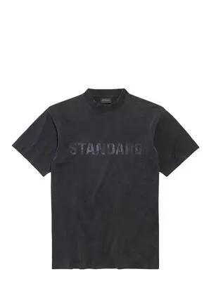 Balenciaga Standard T-shirt Regular Fit - Black Faded