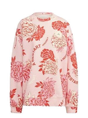 Adidas X Stella Mccartney Boxy Floral Sweatshirt - Pink/multi-color