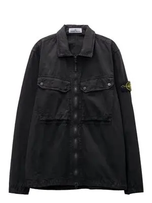 Stone Island Old Effect Overshirt - Black