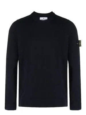 Stone Island Wool Knit Pullover - Black