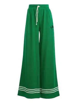 Adidas Knit Wide-leg Pants - Green/white