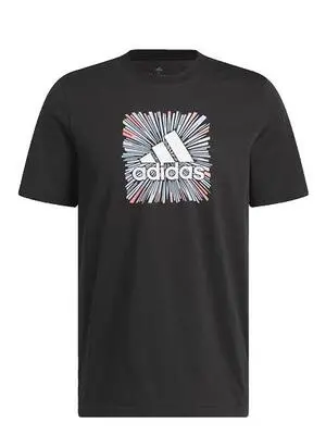 Adidas Optimist Sun Logo Sportswear Graphic Tee 'black - Black/multi-color