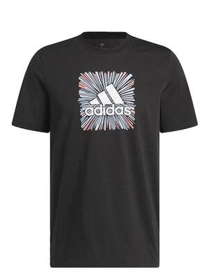Adidas Optimist Sun Logo Sportswear Graphic Tee 'black - Black/multi-color