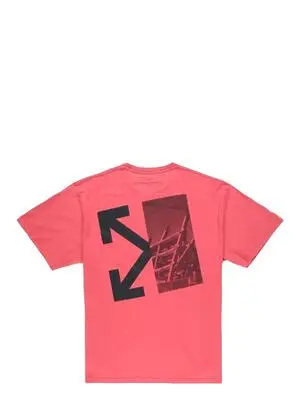 Off-White Splitted Arrows Short Sleeve Tee - Red