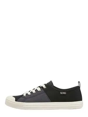 Sketchers Bobs Low Top Lace-up Sneakers - Gray/black