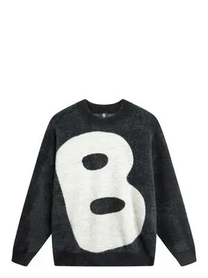 LI-NING Badfive Knit Sweater - Black/white