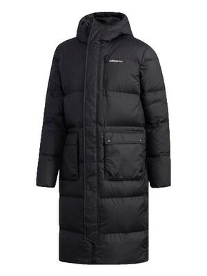 Adidas Neo High Collar Long Down Jacket - Black