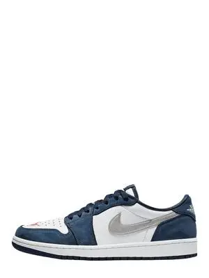 JORDAN 1 Low Sb X Eric Koston "midnight Navy - Midnight Navy/metallic Silver-white