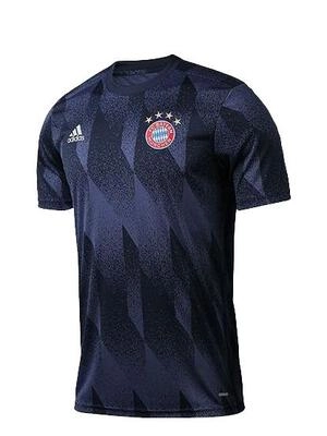 Adidas 20-21 Season Bayern Munich Short Sleeve Jersey - Blue