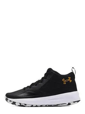 Under Armour Lockdown 5 High Top Sneakers - Black/white/gold