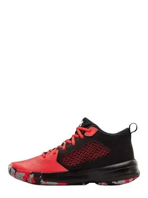 Under Armour Lockdown 5 High Top Basketball Sneakers - Red